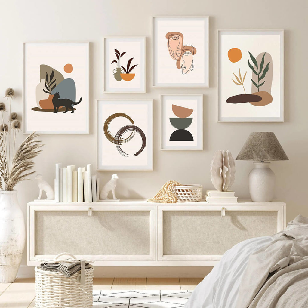 How To Create An Attractive In-Home Gallery Wall With Picture Frames ...